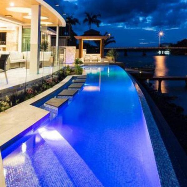 swimming pool glass tiles Amber Tiles luminous glow collection - Tiles ...